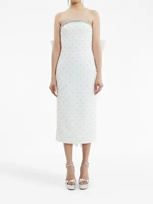 Rebecca Vallance Alpine Bow-detail Midi Dress