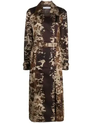 Acne Studios Cow-print Trench Coat