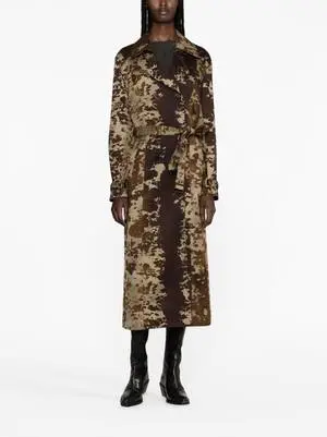 Acne Studios Cow-print Trench Coat