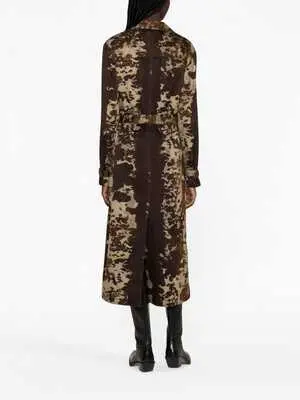 Acne Studios Cow-print Trench Coat