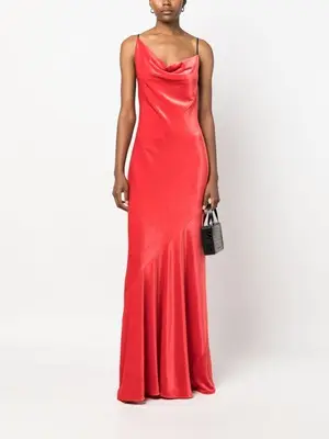 Philosophy Di Lorenzo Serafini Cowl-neck Maxi Dress - Red