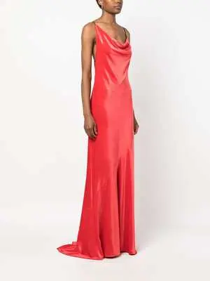 Philosophy Di Lorenzo Serafini Cowl-neck Maxi Dress - Red