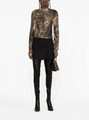 Acne Studios Distressed Leather Jacket