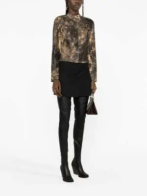 Acne Studios Distressed Leather Jacket