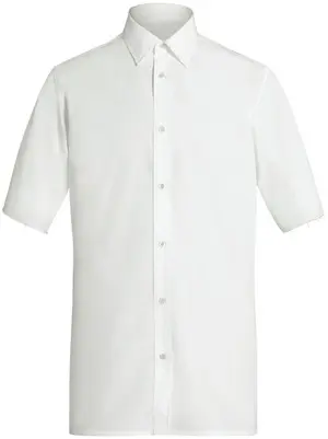 MAISON MARGIELA Four-stitch Short-sleeve Shirt - White