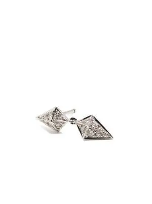 STATEMENT Rockaway Diamond Single Earring - Silver