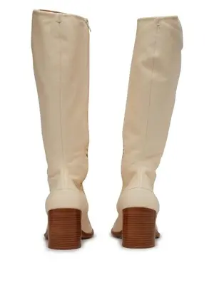 MAISON MARGIELA Tabi 80mm Knee-high Boots - Neutrals