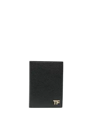 TOM FORD Logo-plaque Leather Wallet - Black