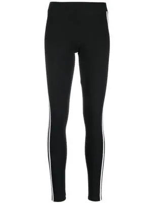 Adidas 3-stripes Stretch-cotton Leggings