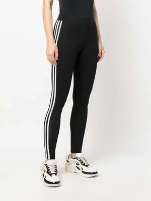 Adidas 3-stripes Stretch-cotton Leggings