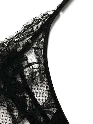 Kiki De Montparnasse Sheer Lace-detail Cotton Thong