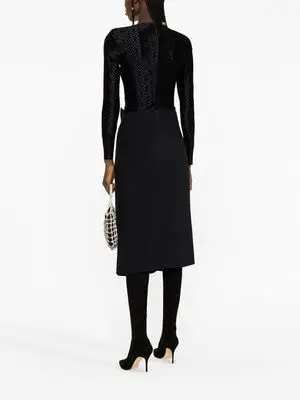 Elisabetta Franchi Logo-jacquard Long-sleeve Bodysuit