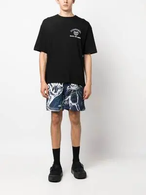 DOMREBEL Graphic-print Cotton T-shirt - Black