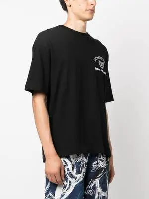 DOMREBEL Graphic-print Cotton T-shirt - Black