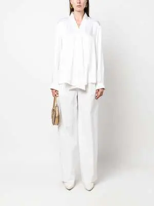 Giorgio Armani V-neck Silk Shirt