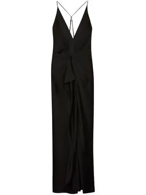 Simkhai Giana Draped Detail Maxi Dress - Black