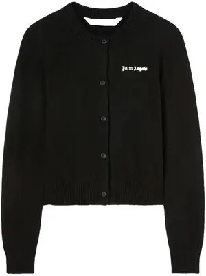 Palm Angels Ribbed Cardigans For Women
