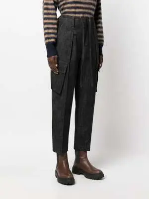 Brunello Cucinelli Cropped Denim Trousers
