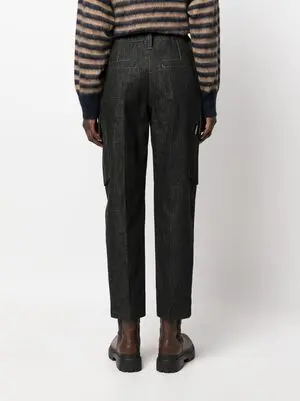 Brunello Cucinelli Cropped Denim Trousers