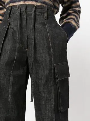 Brunello Cucinelli Cropped Denim Trousers