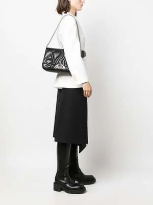 Alexander McQueen The Seal Shoulder Bag - Black