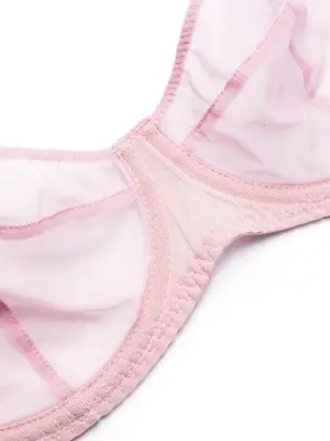 ZHILYOVA Logo-strap Balconette Bra