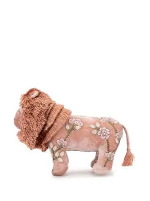 ANKE DRECHSEL Embroidered Velvet Lion Plush