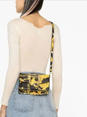 Versace Chain Couture Faux-leather Crossbody Bag