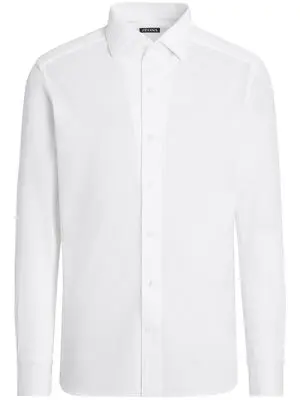 Zegna Long-sleeve Cotton Shirt