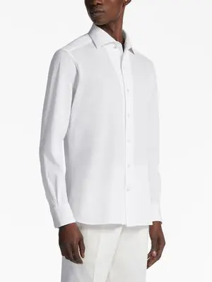 Zegna Long-sleeve Cotton Shirt