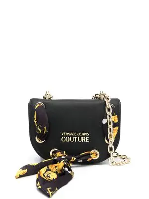 Versace Barocco-print Shoulder Bag - Black