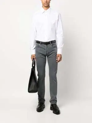 BILLIONAIRE Mid-rise Straight-leg Jeans - Grey