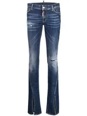 Dsquared2 Distressed Bootcut Jeans