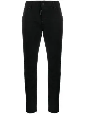 Dsquared2 Low-rise Tapered Jeans - Black