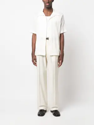 Séfr Pintuck Cotton Shirt - White