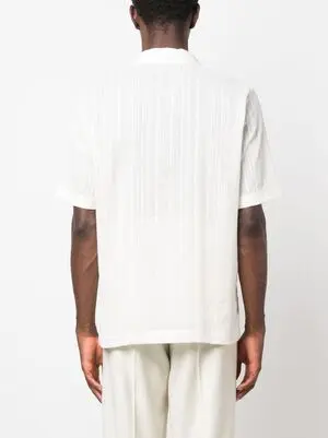 Séfr Pintuck Cotton Shirt - White