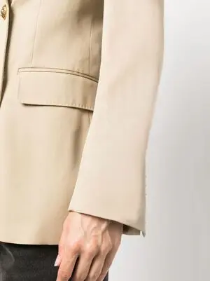 GOLDEN GOOSE Double-breasted Virgin Wool Blazer - Neutrals