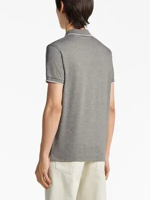Zegna Short-sleeve Polo Shirt - Grey
