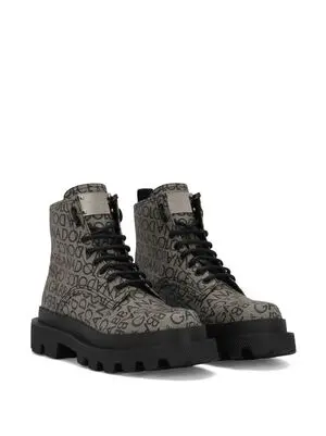 Dolce & Gabbana Logo-jacquard Ankle Boots
