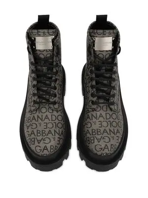 Dolce & Gabbana Logo-jacquard Ankle Boots