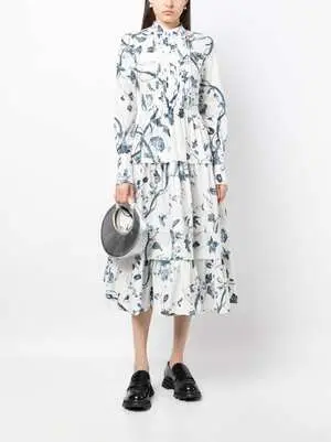 Erdem Floral-print Cotton Dress