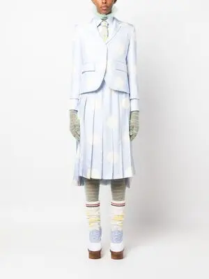 Thom Browne Polka-dot Print Blazer - Blue