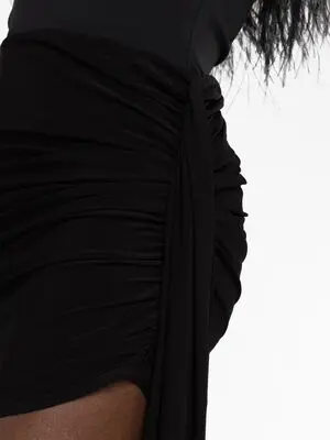 Magda Butrym Draped Jersey Miniskirt
