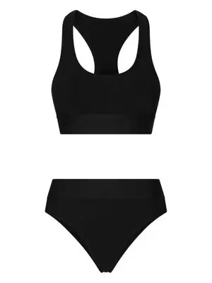 Dolce & Gabbana Stretch-design Bikini Set - Black