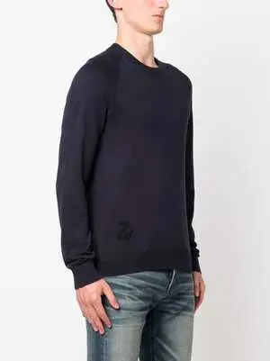 Zadig&Voltaire Thomaso Logo-intarsia Knitted Jumper