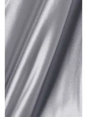 Good American Gathered Stretch-satin Halterneck Bikini Top