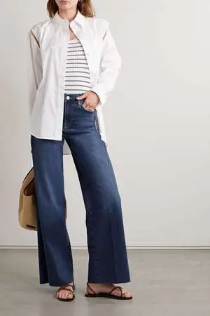FRAME Le Slim Palazzo High-rise Jeans