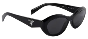 Prada Oval-frame Sunglasses - Black
