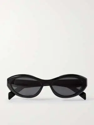 Prada Oval-frame Sunglasses - Black