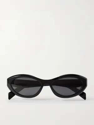 Prada Oval-frame Sunglasses - Black
